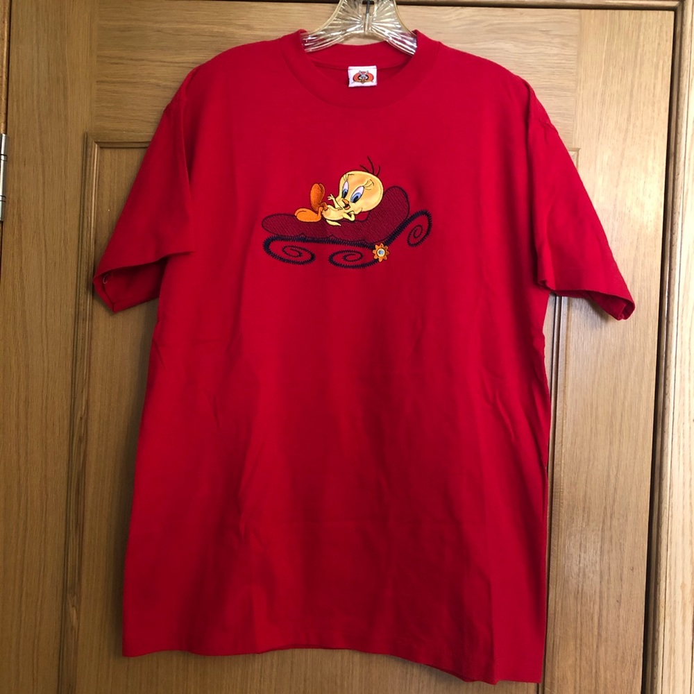 Wb Looney Tunes Tweety Bird Vintage 97s T-Shirt, L - Gem
